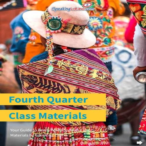 4th Quarter Spanish Lesson Plans for High School: Class Guide for ...