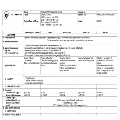 4TH QUARTER (PHYSICS) - Copy (2).science docx | DOCX