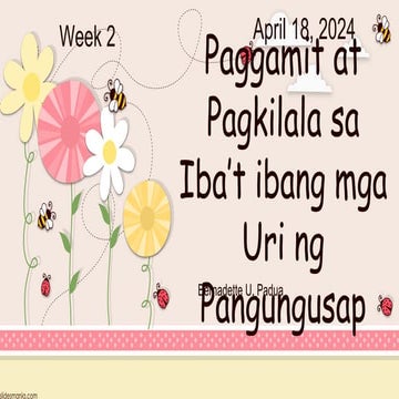 4TH Quarter WEEK 2- Uri ng Pangungusap.pptx