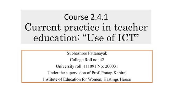 Ict presentation[1][2] | PPT
