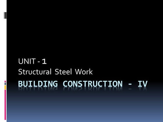 STEEL STRUCTURE CONSTRUCTION. | PPT