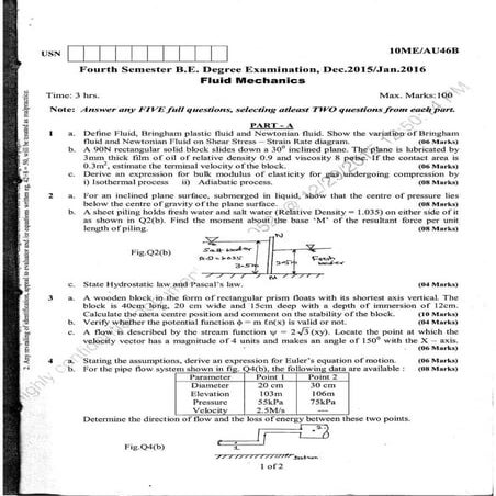 4th Semester VTU BE ME question papers from 2010 to Dec 2015 | PDF