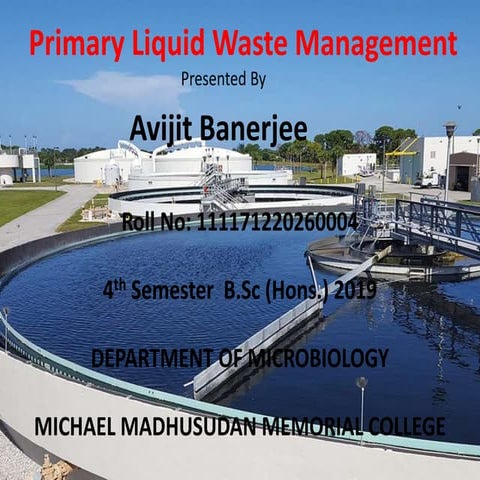 Primary Liquid Waste Treatment | PPTX
