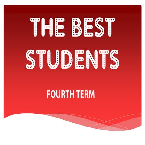 4th term- The Best Students | PDF