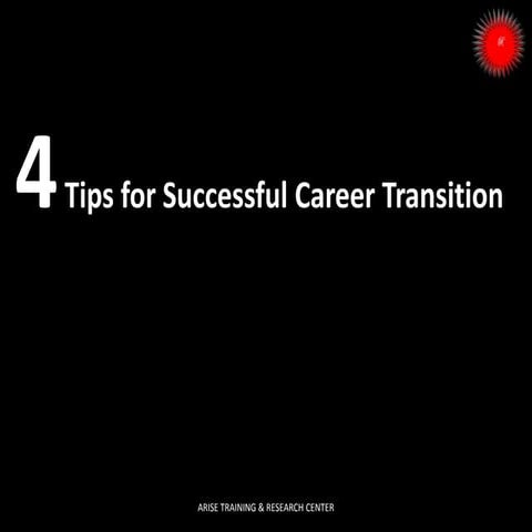 4 tips for successful career transition | PPT