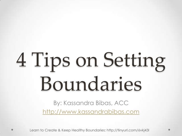 Boundaries presentation p.l. | PPTX