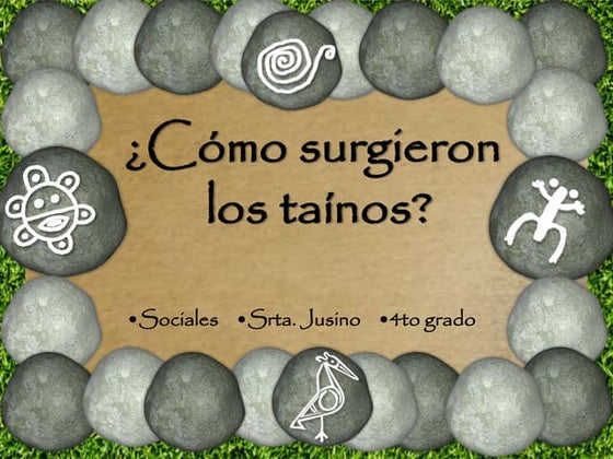 Aprendiendo sobre los Taínos con 6 Flash Card | PPT
