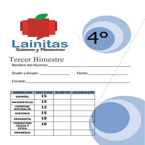Evaluacion diagnostica 4 grado primaria | PDF