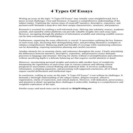 4 Main Types Of Essays.pdf