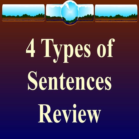 4 types of sentences review | PPT