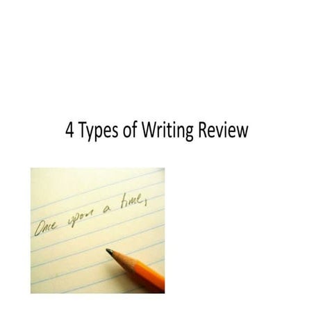 4 Types Of Writing Review | PDF