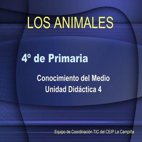 4 ud 4 los animales | PPT