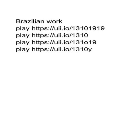 Brazilian work | PDF