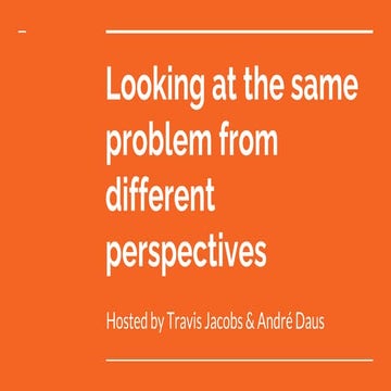 Looking at the same problem from different perspectives | PPT