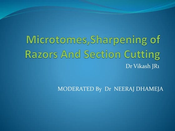 Microtome | PPTX | Physics | Science