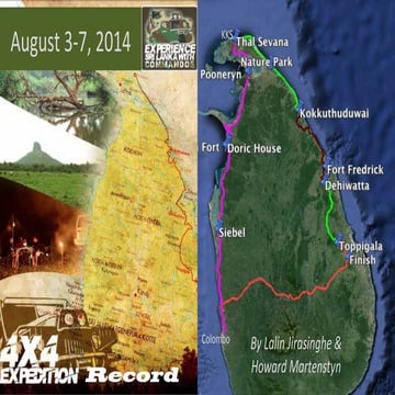 4WD Commando Expedition (5 days, 1,160 km), Sri Lanka | PPS