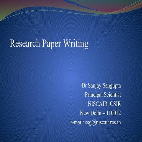 writing scientific abstracts | PPTX