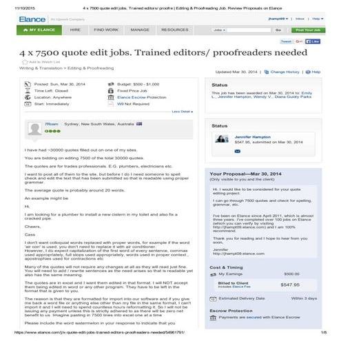 4 x 7500 quote edit jobs. trained editors proofre editing ...