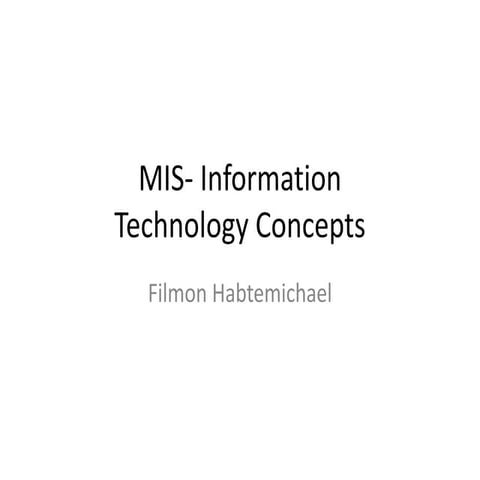 Mis chapter 5 | PPTX