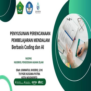RPP Kurikulum berbasis Cinta pada kurikulum deep learning | PPTX