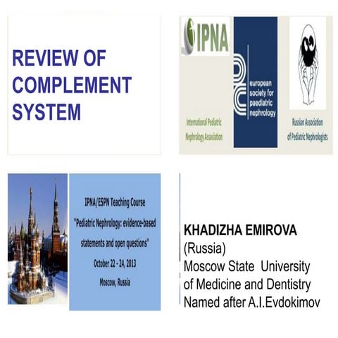 5-1. Review of complement system. Khadizha Emirova (eng) | PPTX
