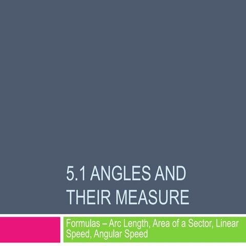 5.1.3 angles and their measure | PPTX | Physics | Science