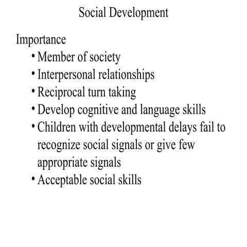 Social development | PPT
