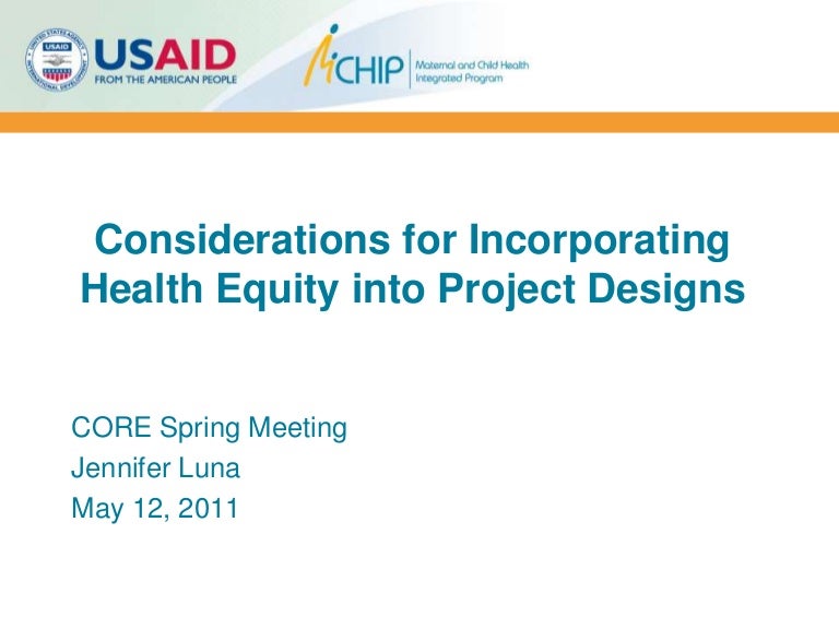 Considerations For Incorporating Health Equity in Project Design_Luna…