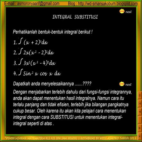 5. Integral substitusi | PPT