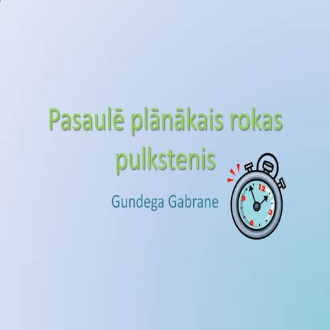 pulkstenis | PPTX