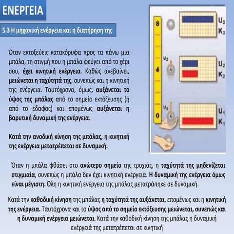 5.3 η μηχανικη ενεργεια και η διατηρηση τησ | PPTX