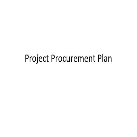 procurement plan details | PPT
