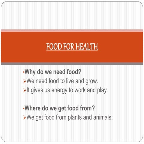 5.food for health | PPTX