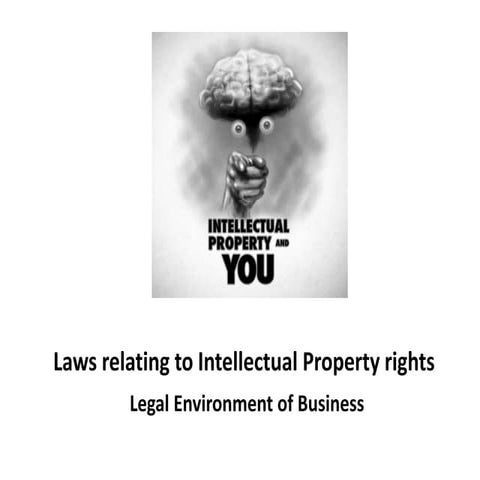 Intellectual property rights - Legal Environment of Business - Business ...