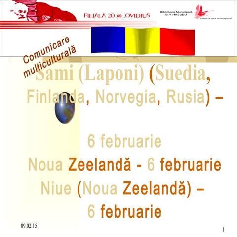 Sami (Laponi) (Suedia, Finlanda, Norvegia, Rusia) – 6 februarie | PPT