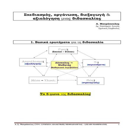Το 5 γωνο της διδασκαλίας | PDF