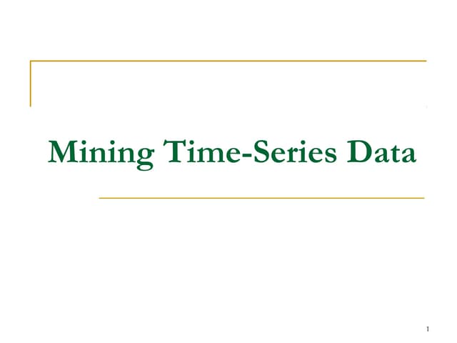 52 Mining Time Series Data Ppt 3698