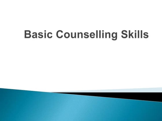 The counselling process; Stages of the counselling process | PDF