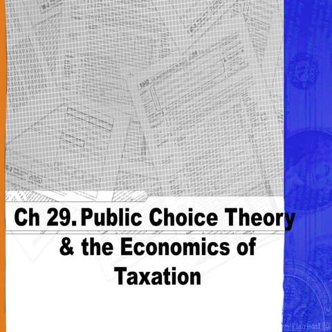 5.public choice taxation | PPT