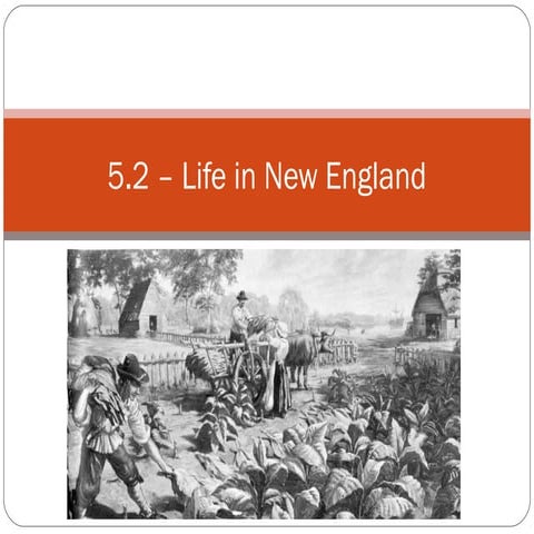 Life in Colonial New England | PPT