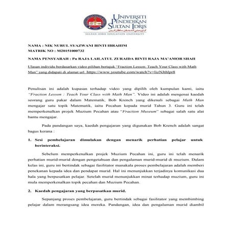 Tugasan 5 (Individu) | PDF