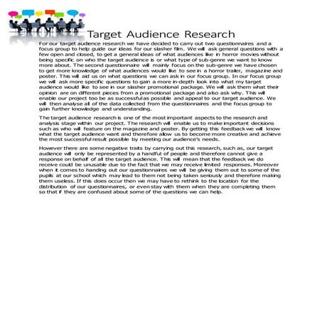 5.target audience research explanation | PDF