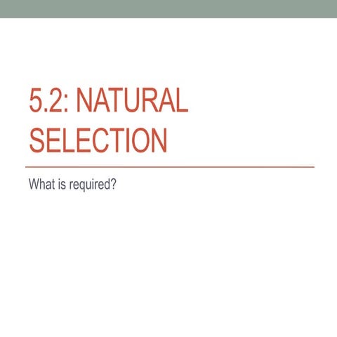 5.2 natural selection | PPTX