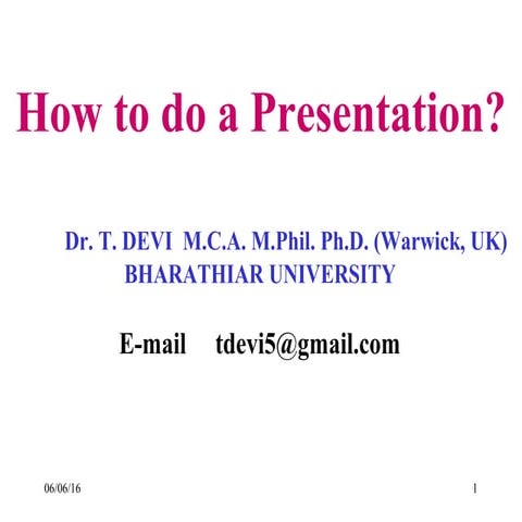 5. how to do a presentation | PPT