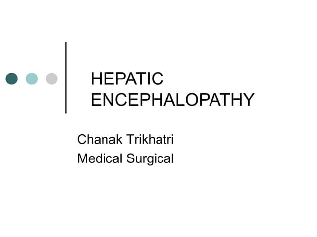 Hepatic coma : liver disease the loss of brain function when a damaged ...