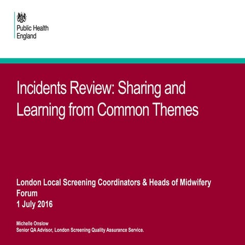 5. Incidents review | PDF