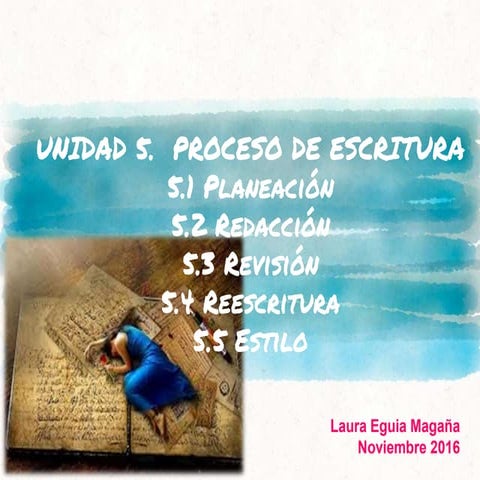 5. El proceso de escritura | PPTX
