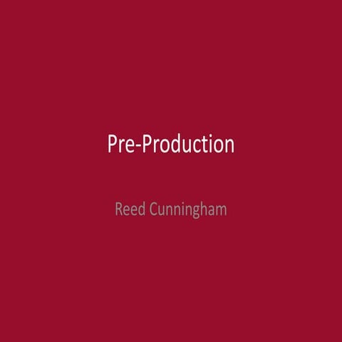 5. pre production(video game) | PPTX