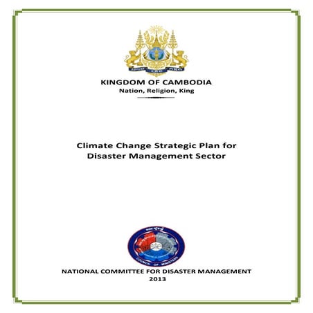 Climate change strategic plan for disaster | PDF