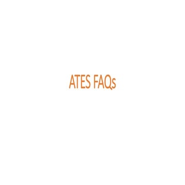 Ates brochure | PDF
